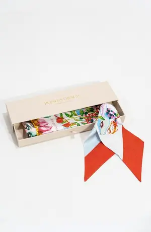 BOND & GRACE Wanderer's Whim Silk Twilly Scarf