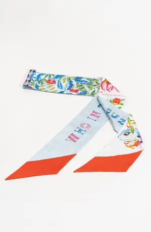 BOND & GRACE Wanderer's Whim Silk Twilly Scarf