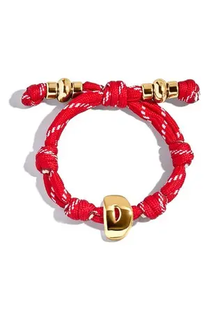 Baublebar Knotty Initial Bracelet Red D
