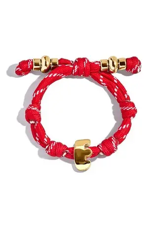 Baublebar Knotty Initial Bracelet Red E