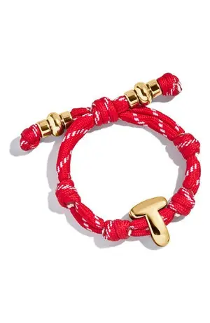 Baublebar Knotty Initial Bracelet - Red T