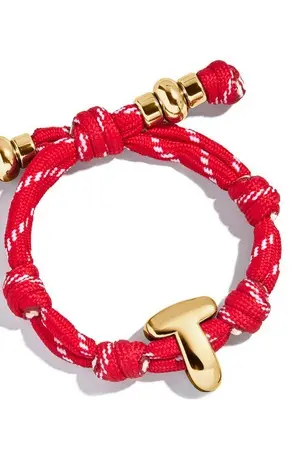 Baublebar Knotty Initial Bracelet - Red T