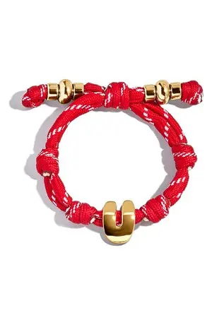 Baublebar Knotty Initial Bracelet Red U
