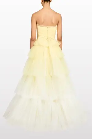 Jenny Packham Adore Tiered Bow Gown - Mimosa Ombre