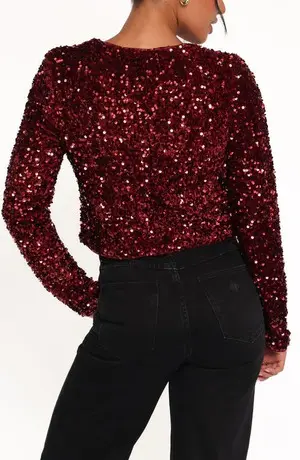 PETAL & PUP Sequin Crop Jacket