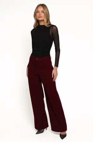 PETAL & PUP Barrett Corduroy Wide Leg Pants