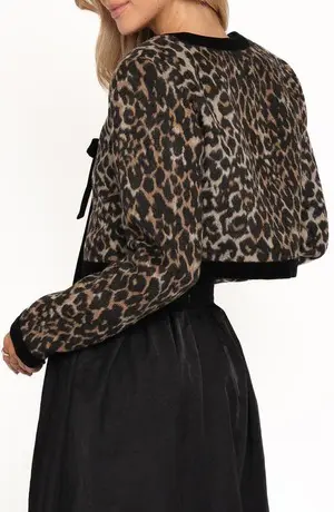 PETAL & PUP Vanna Tie-front Print Jacket