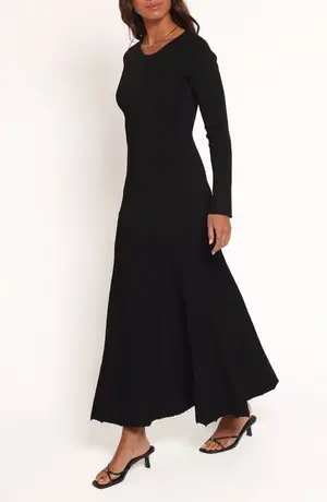 PETAL & PUP Monty Long Sleeve Midi Dress