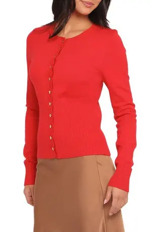 PETAL & PUP Scalloped Trim Cardigan