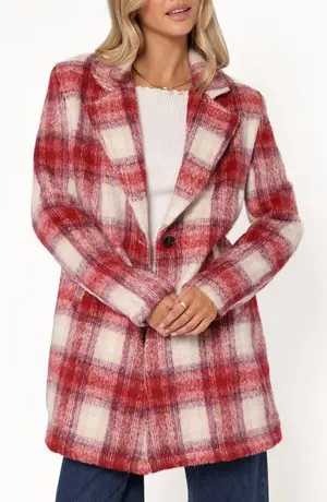Petal & Pup Notched Lapel Coats For Women