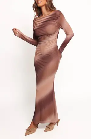 PETAL & PUP Hesper Off-the-shoulder Maxi Dress