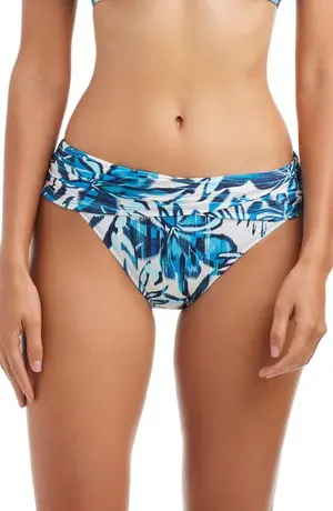 BLEU BY ROD BEATTIE Sarong Hipster Bikini Bottoms - Blue Multi