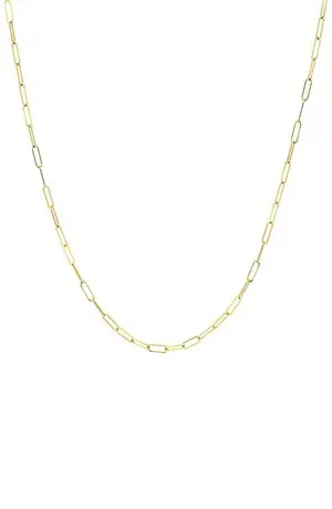 ZOE LEV 14k Gold Paper Clip Chain Necklace