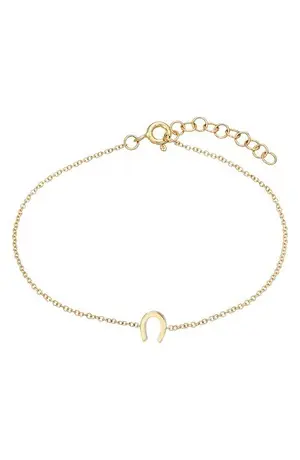 ZOE LEV 14k Gold Horseshoe Chain Bracelet - Yellow Gold