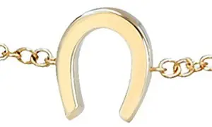 ZOE LEV 14k Gold Horseshoe Chain Bracelet