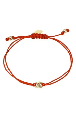 ZOE LEV Button Fortune Bracelet - Red
