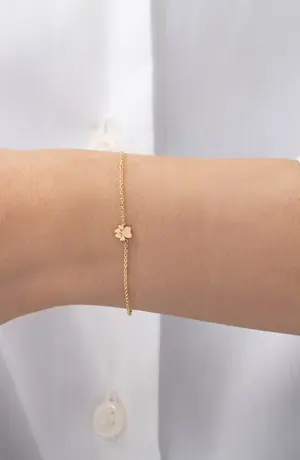 ZOE LEV Tiny Paw Chain Bracelet