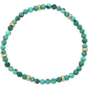 ZOE LEV 14k Gold Beaded Bracelet - Turquoise