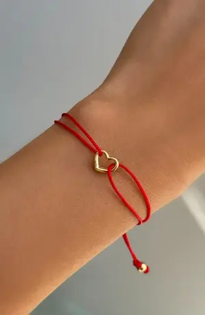 ZOE LEV Open Heart Fortune Bracelet