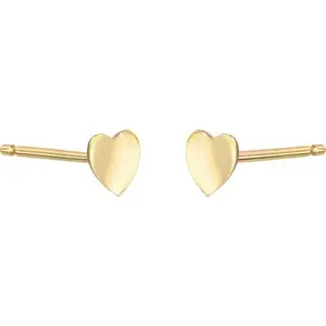 ZOE LEV Small Heart Stud Earrings