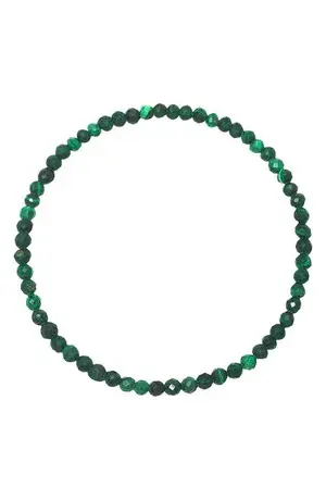 ZOE LEV Stretch Beaded Bracelet - Malachite