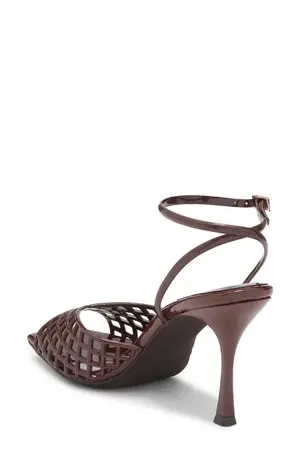 Jeffrey Campbell Lattix Ankle Strap Jelly Sandal - Brown