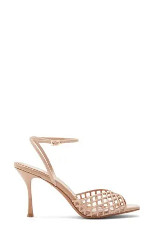 Jeffrey Campbell Lattix Ankle Strap Jelly Sandal - Natural