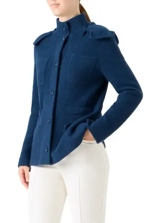 Akris Cashmere Jacket With Removable Hood