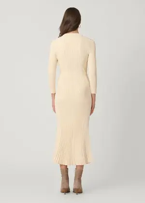Shoshanna Tie Knit Midi Dress