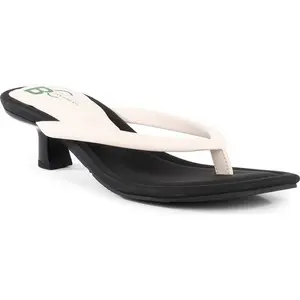 Bc Footwear Riptide Kitten Heel Sandal - White