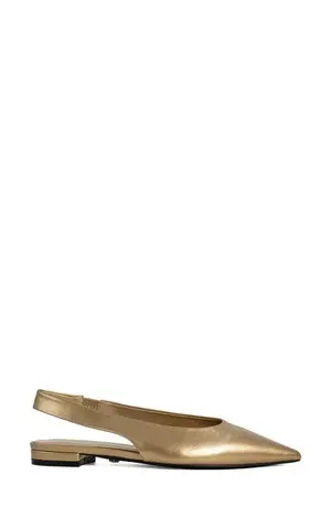 SHU SHOP Amelia Slingback Flat - Gold