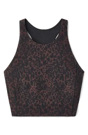 RHONE Revive Longline Bra - Java Leopard