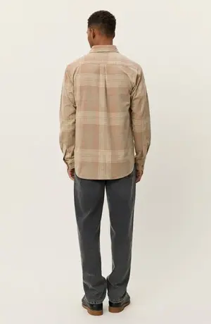 LES DEUX Kash Check Corduroy Button-down Shirt