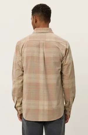LES DEUX Kash Check Corduroy Button-down Shirt