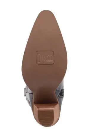 DINGO Rock N Rebel Knee High Western Boots - Black