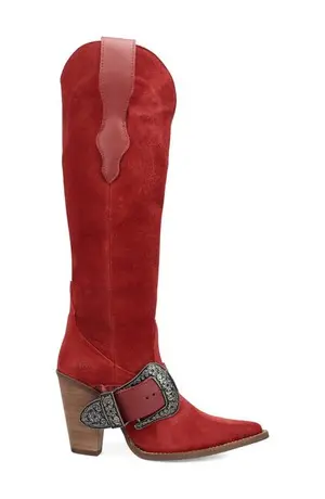 DINGO Over-the-knee Western Boot - Red