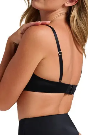 SIELLA Smooth Satin Luxe Lift Bra - Black
