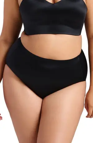 SIELLA Smooth Satin Brief - Black