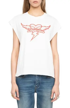 Zadig&voltaire Straight Hem T-shirts For Women