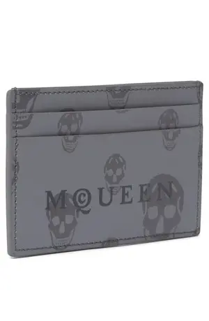 Alexander McQueen Skull Leather Card Case