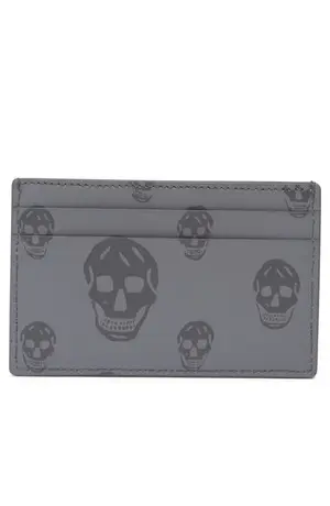 Alexander McQueen Skull Leather Card Case