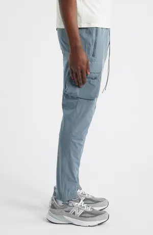 247 BY REPRESENT Dna Water Repellent Drawstring Cargo Pants - Dusky Navy