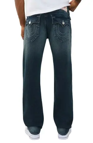 True Religion Ricky Snap Flap Straight Jeans