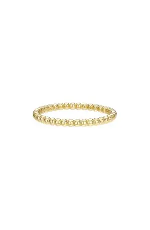 ZOE LEV 14k Gold Bead Band Ring - Yellow Gold