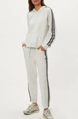 Michael Stars Latoya Stripe Accent Hoodie