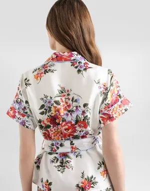 Dolce & Gabbana Flower Bouquet-print Twill Shirt - Multicolor