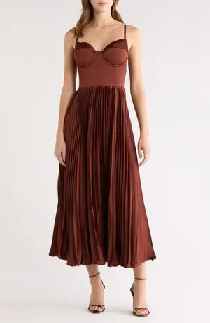 Satin Pleated Dresses