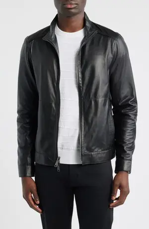 Bugatchi Leather Outerwear For Men