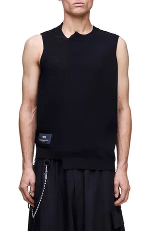 Y3 Gfx 3-stripes Deconstructed Sweater Vest