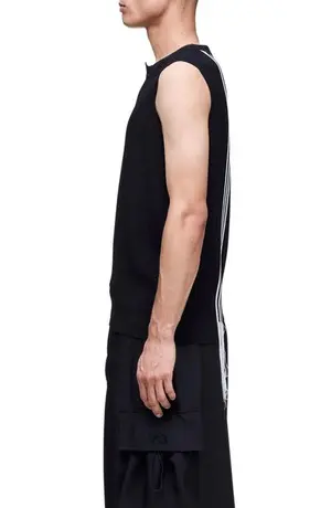 Y3 Gfx 3-stripes Deconstructed Sweater Vest